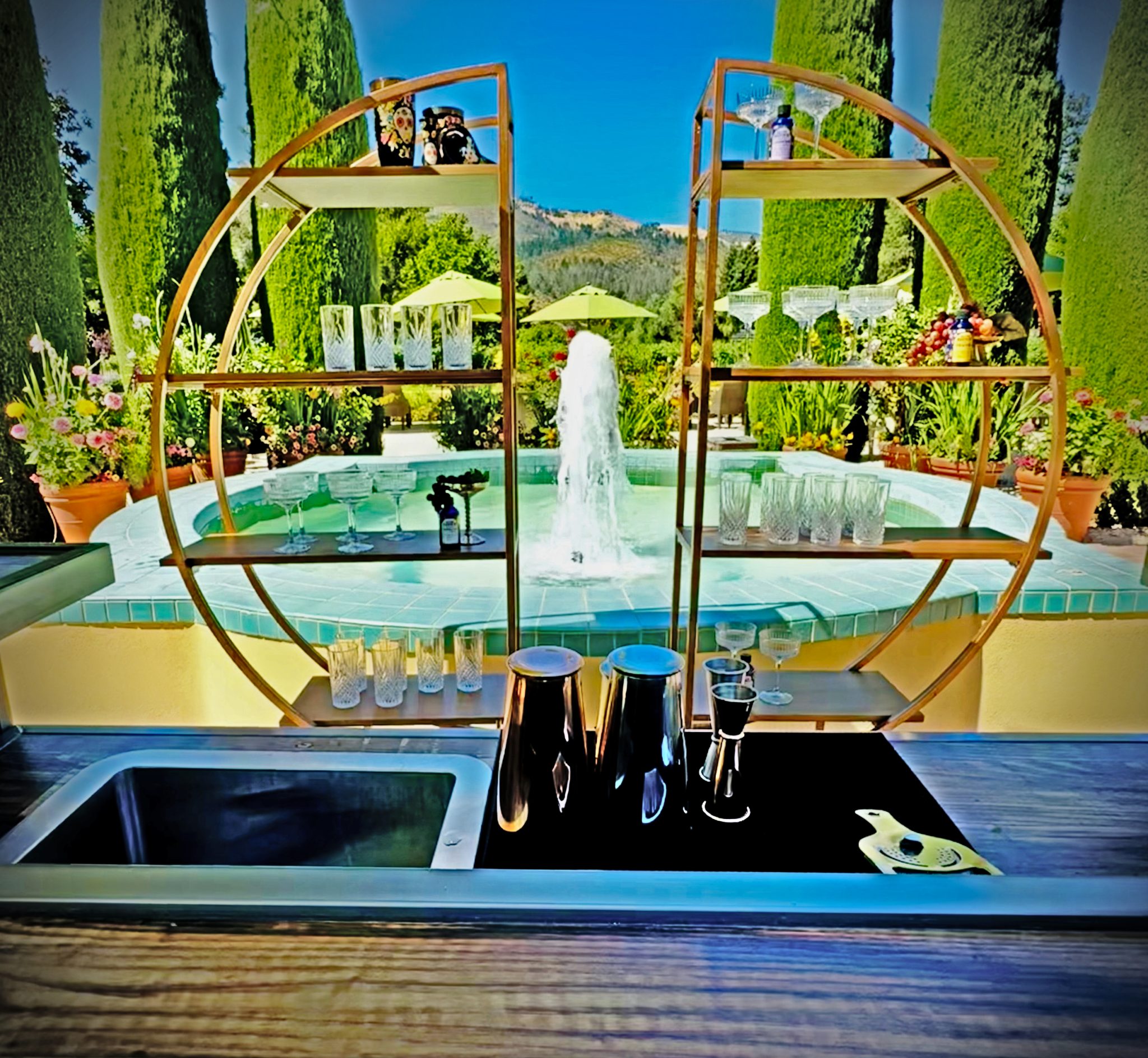 Copper Patina Back Bar - Top Cherry Events